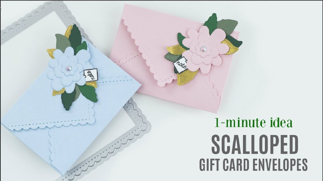 Gift Card Envelope idea ( envelope punch board ) - YouTube