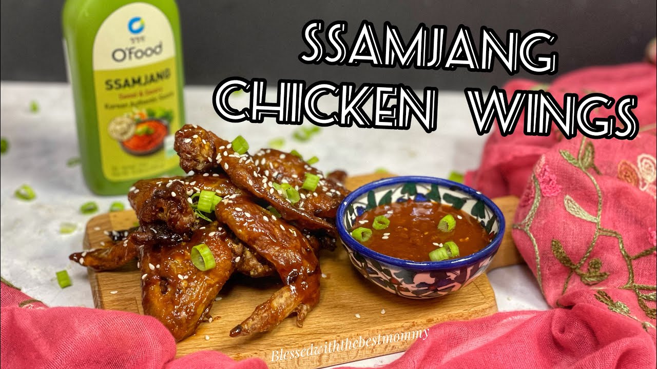 Korean Ssamjang Chicken Wings - Sweet & Savoury - YouTube