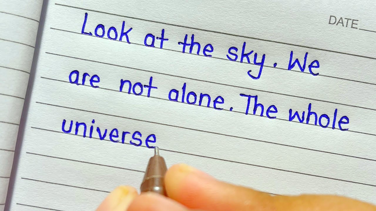 How to write good handwriting || Popular APJ Abdul Kalam quotes ...