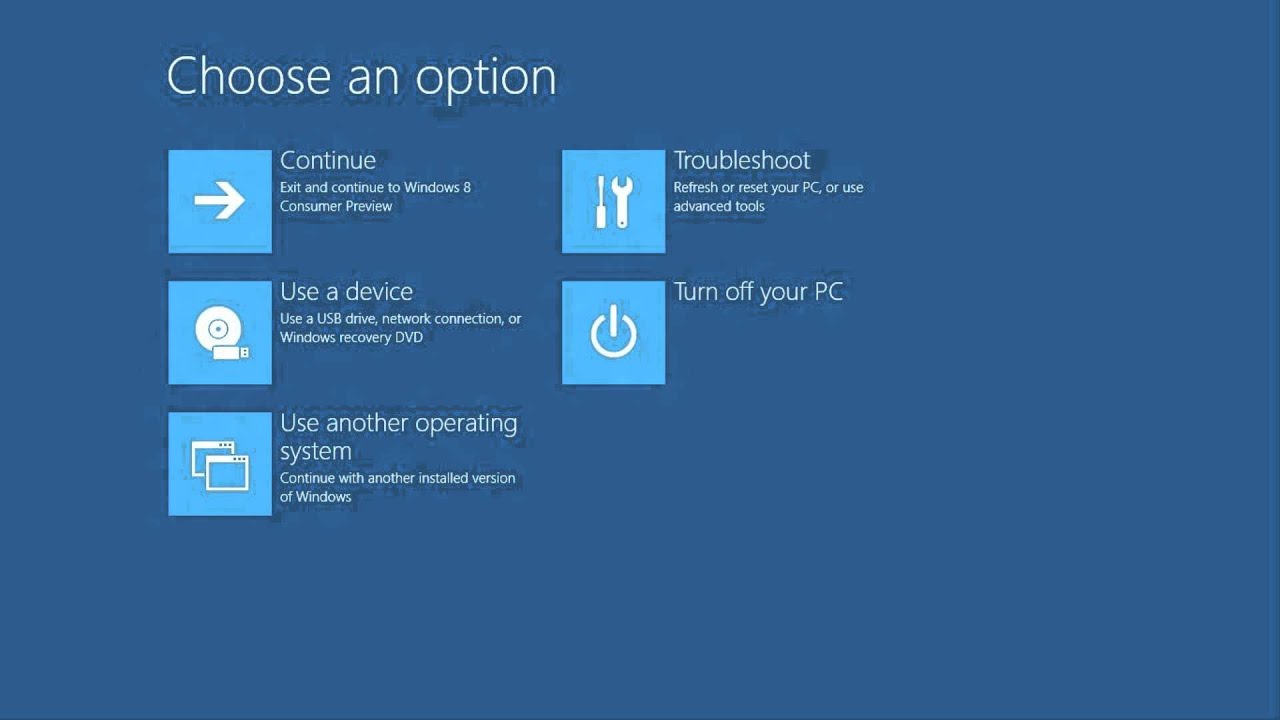 Fake Windows 8 Boot Options Menu (trick your friends) - YouTube