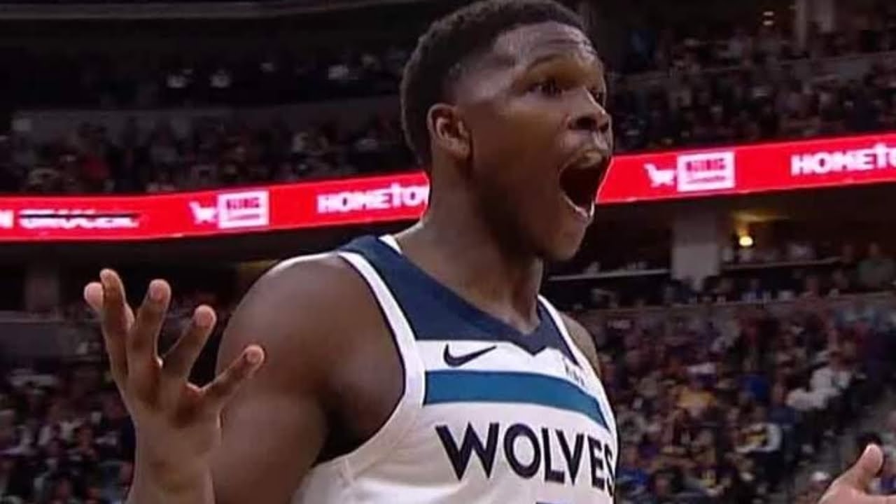 Anthony Edwards with the MJ Shrug! A Tribute to his Father MJ! 🤣 - YouTube