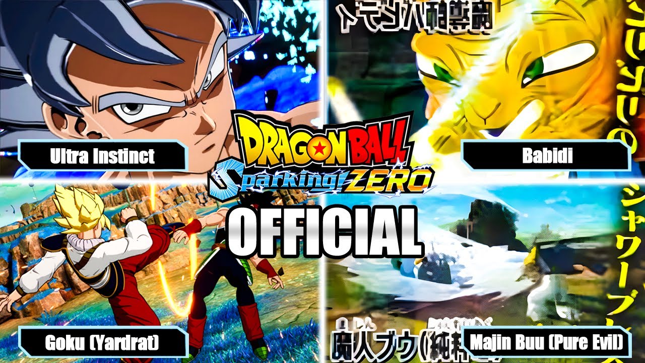 DRAGON BALL: Sparking! ZERO - New Official Character Reveals & Gameplay ...