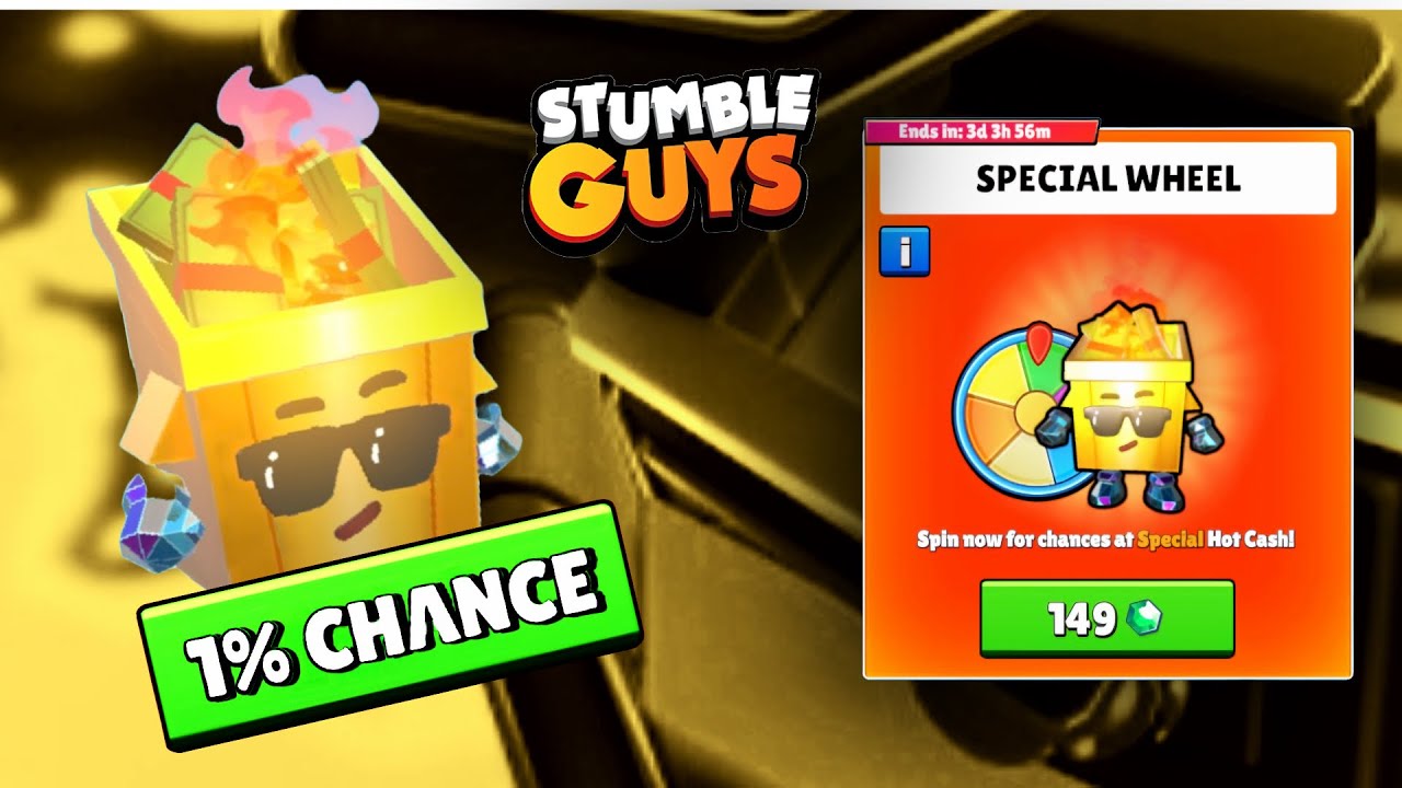 SPINNING NEW *HOT CASH SKIN* IN STUMBLE GUYS!!!! - YouTube
