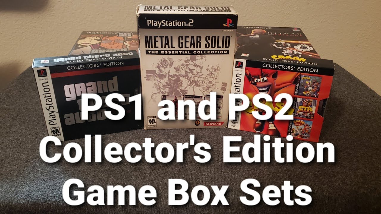 PS1 and PS2 Collector's Edition Game Box Sets Unboxing. - YouTube