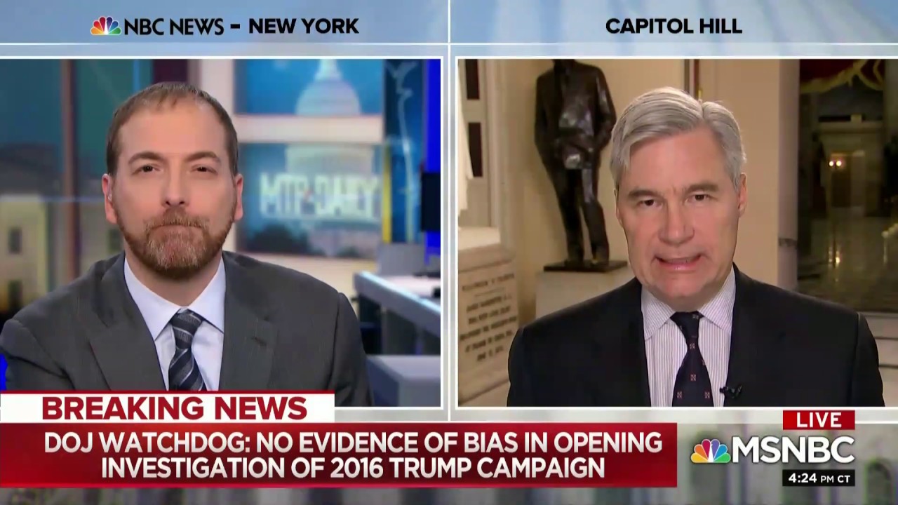 Sen. Whitehouse Discusses DOJ IG Report on Meet the Press Daily - YouTube