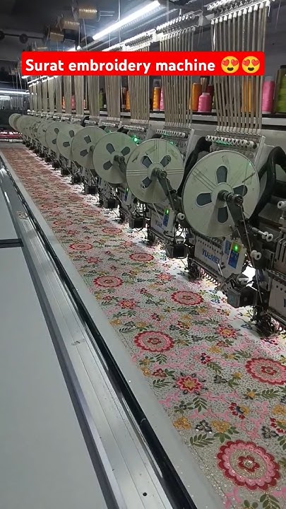 Surat embroidery machine operator 😍😍 #song #embroiderymachine #machine ...
