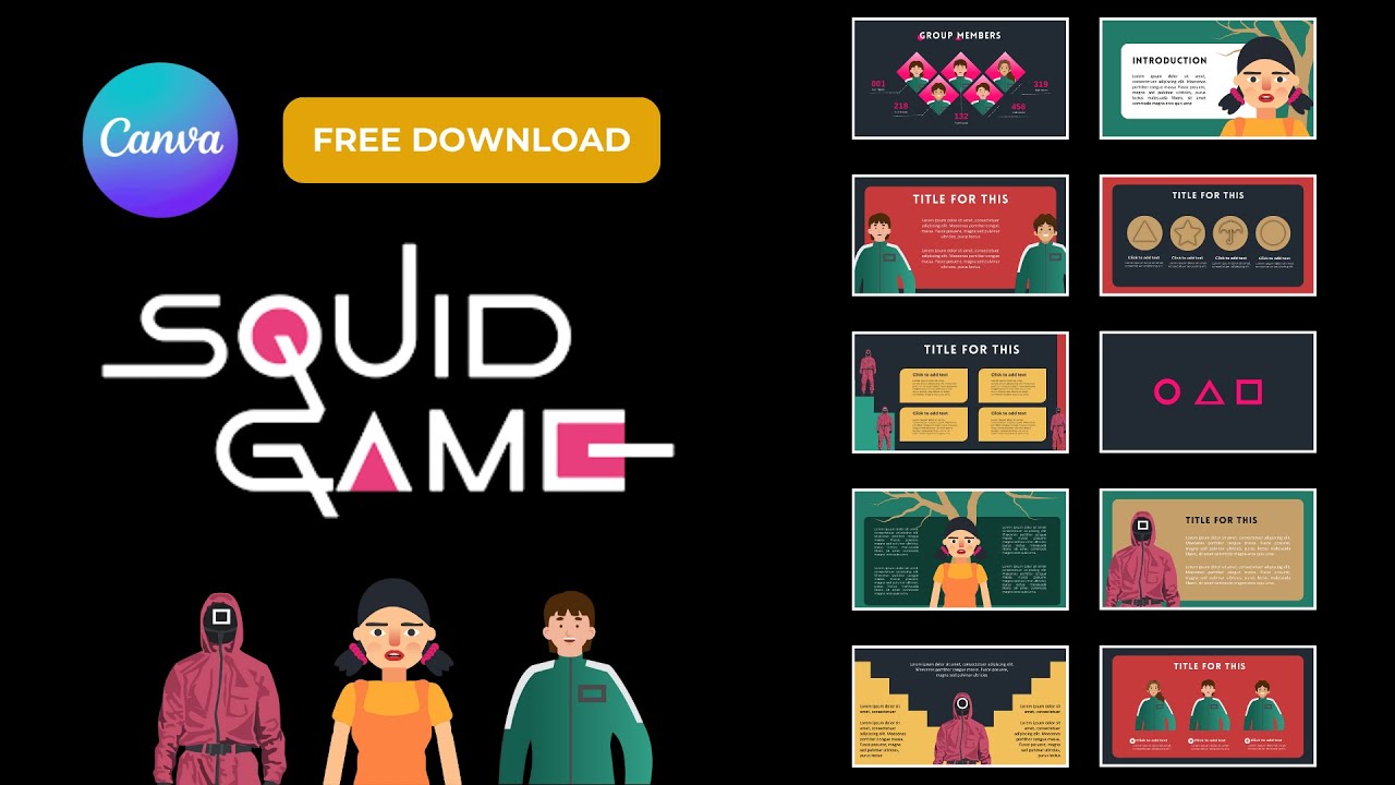 Squid Game-Inspired Canva Template | Free - YouTube