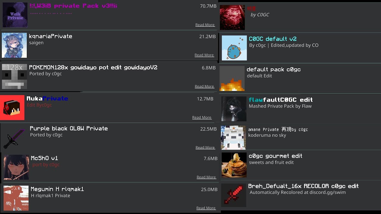 All Private pack folder - YouTube