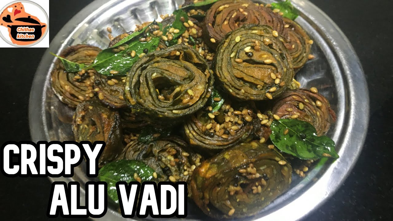 Alu Vadi recipe/Patra/How to make Alu Vadi recipe at home/Stuffed Taro ...