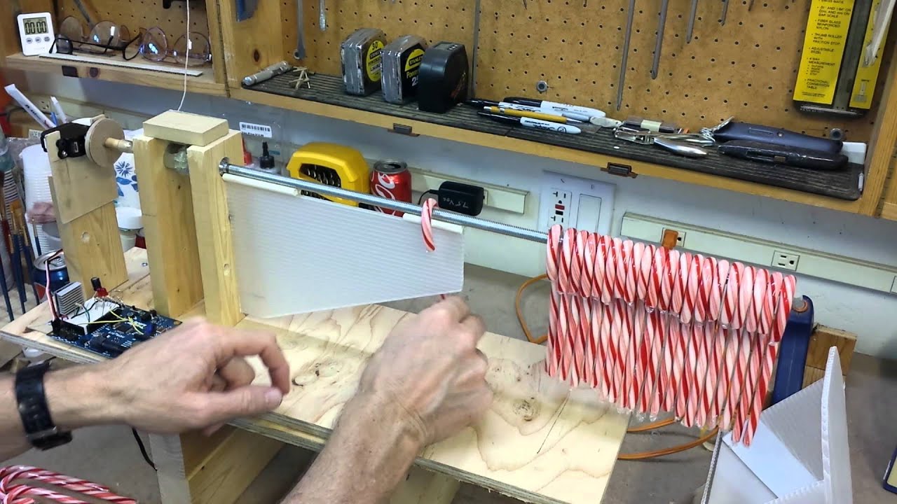 Part 2 - Fin Support - Candy Cane Dispenser - YouTube