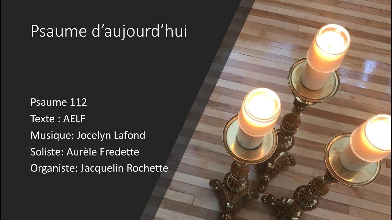 Psaume 112 - Bienheureuse Marie-Léonie Paradis - 4 mai - YouTube