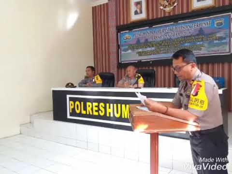 WAKAPOLRES HUMBAHAS KOMPOL DAVID P SILALAHI, SH MEMIMPIN PELAKSANAAN ...