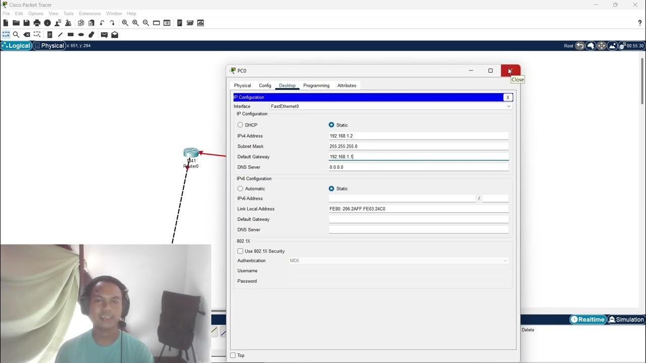 TUTORIAL ROUTING STATIC DI CISCO PACKET TRACER - YouTube