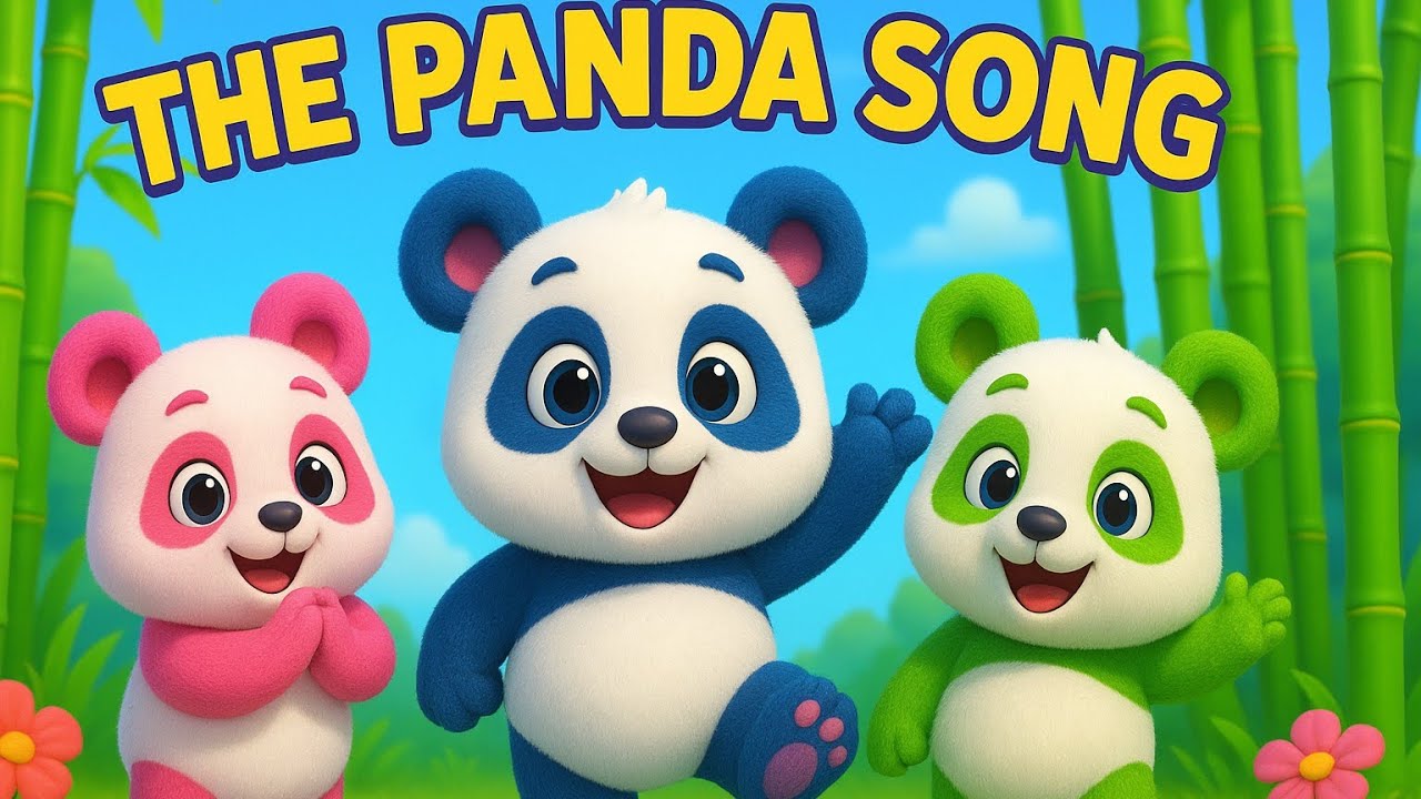 The Panda Song 🐼 | Panda Song | Colorful Pandas Dance & Play | Little ...