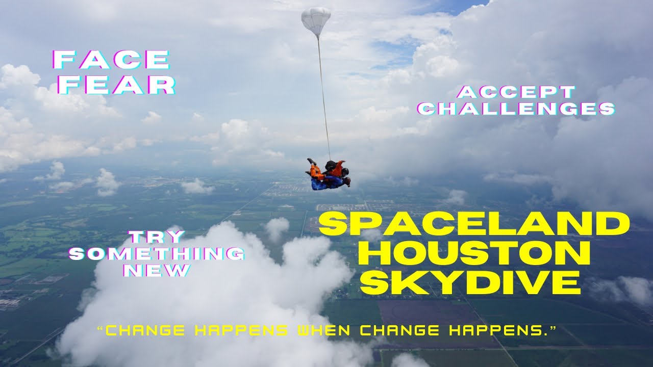 SKYDIVE at SPACELAND HOUSTON! - YouTube