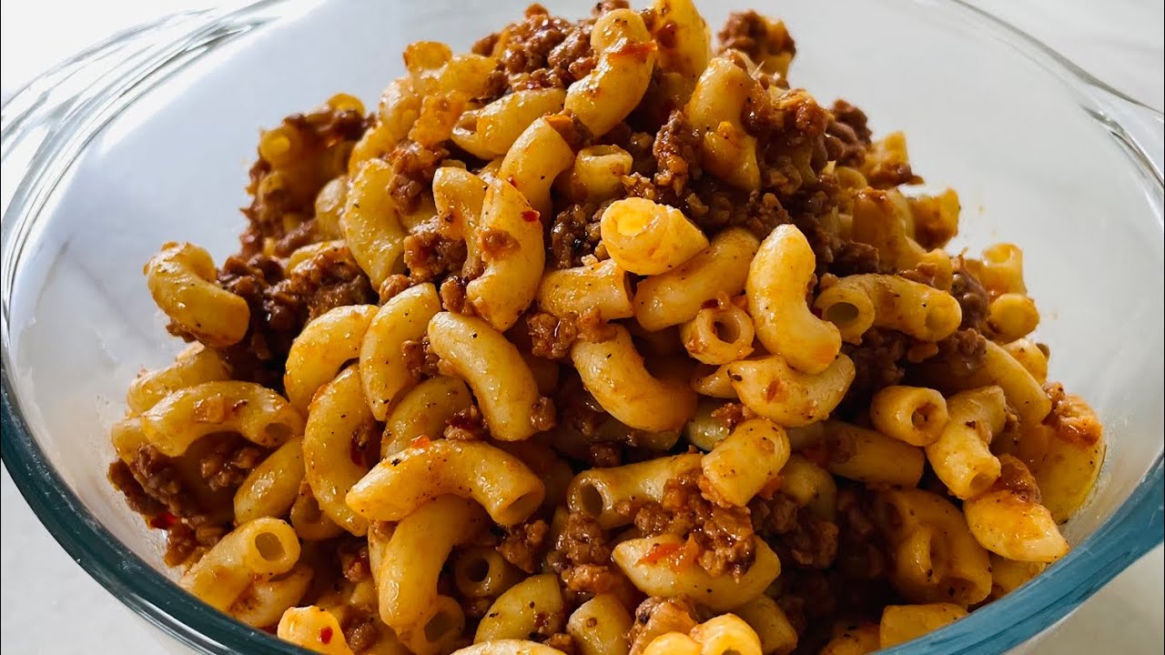 Beef macaroni recipe - YouTube