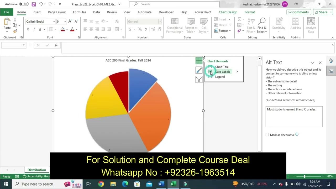 Exp22_Excel_Ch03_ML2_Grades - YouTube