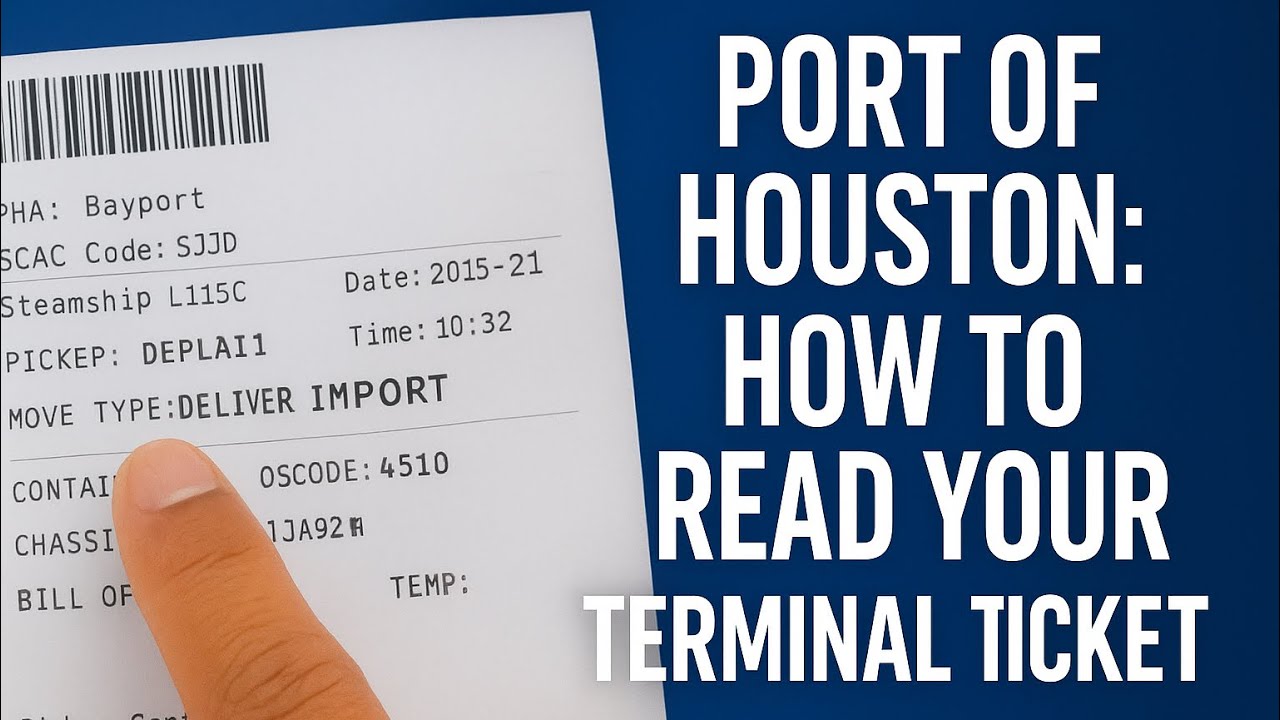 Houston Port Ticket Explained !! - YouTube