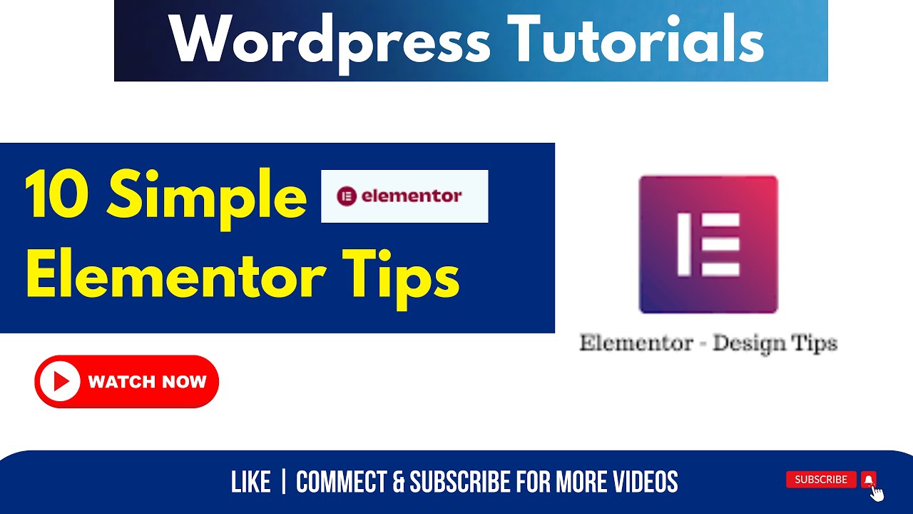 10 Elementor Design Tips and Tricks | Become a Pro in Elementor - YouTube