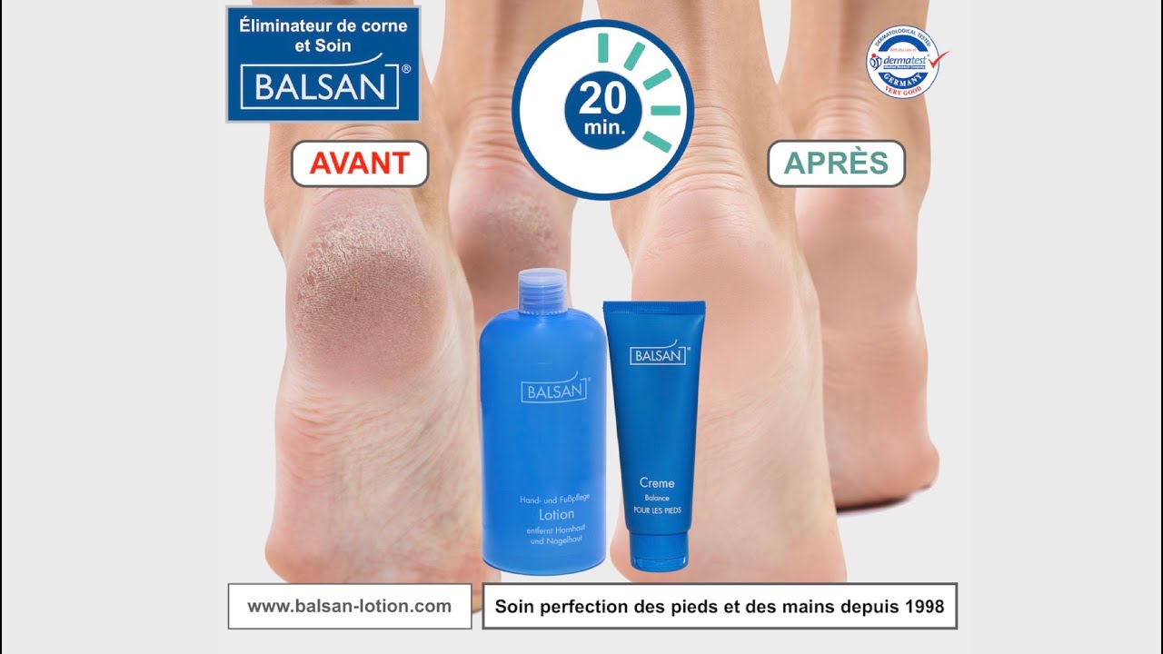BALSAN Lotion élimine la corne et les callosités des pieds et des mains ...