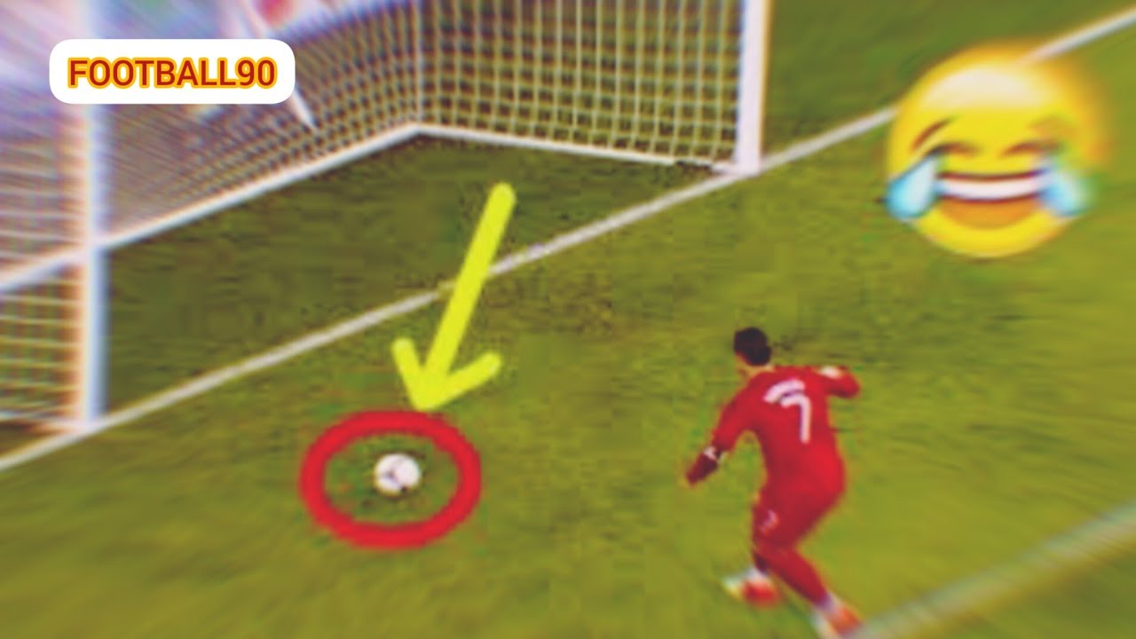 Destroying the empty goal by players part1#football - YouTube