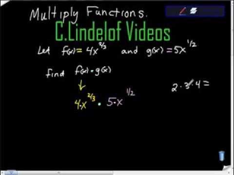 Multiplying Functions COMPOSITE FUNCTION - YouTube