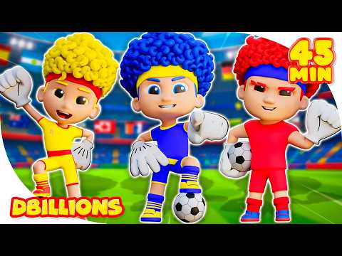Brush Your Teeth Football Game with Trrr-Ra-Ta-Ta | Mega Compilation | D Billions Kids Songs