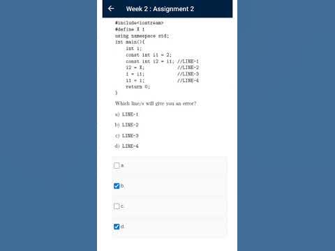 Week-2 Programming In Modern C++ || #Quiz Assignment Solutions || NPTEL 2023 #nptel #shorts # ...