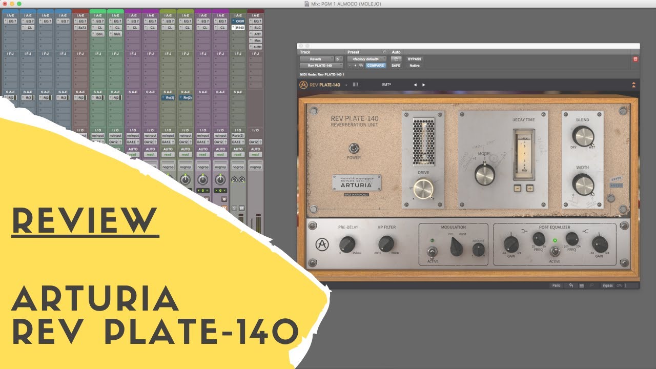 [REVIEW] Arturia REV PLATE 140 - YouTube
