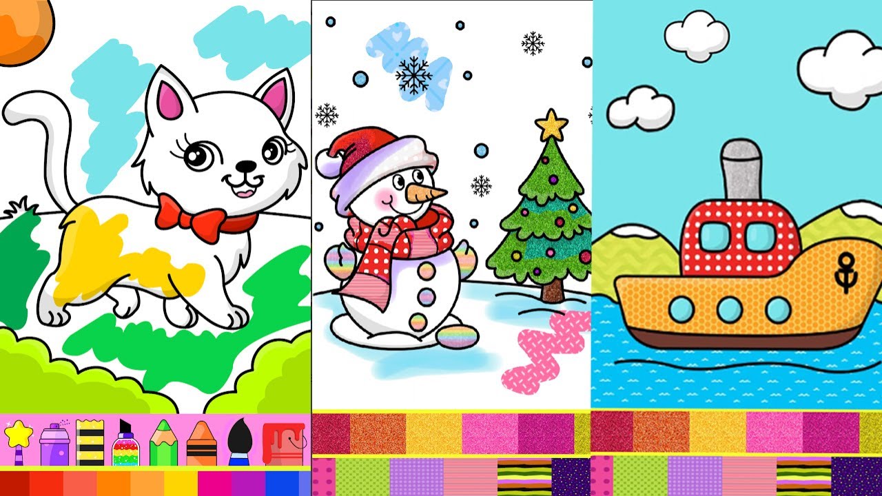 Coloring book for kids - Doodle, Color & Draw Game | Android Gameplay ...