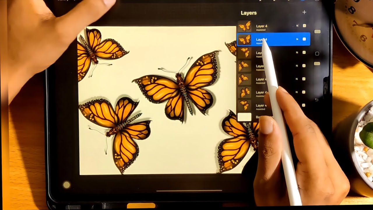How to draw a Butterfly || procreate || katuwana samitha thero - YouTube