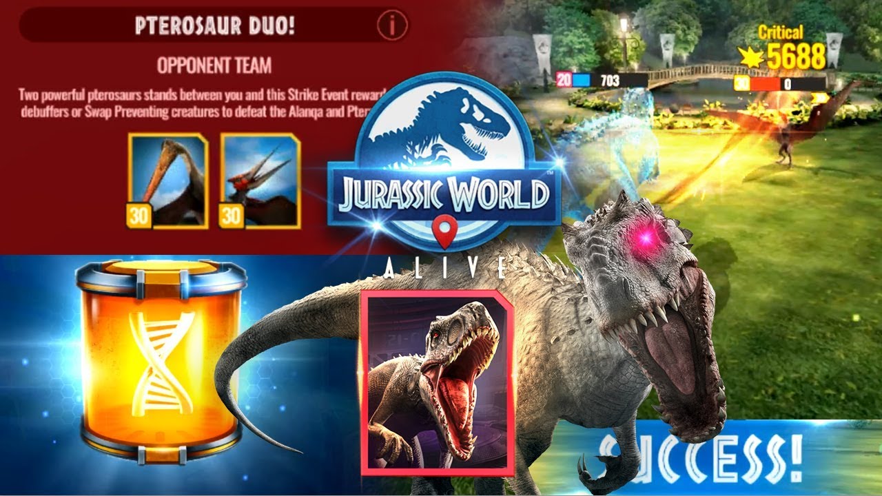 PTEROSAUR DUO EPIC Strike event Two Powerful pterosaurs 07 March 2019【Jurassic World Alive ...