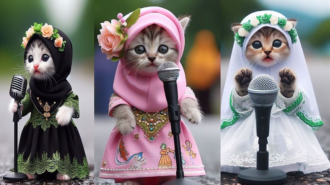 CUTE MUSLiM CATS SINGING ASMAUL HUSNA ! ALLALLah NAMES ! ASMAUL HUSNA ...