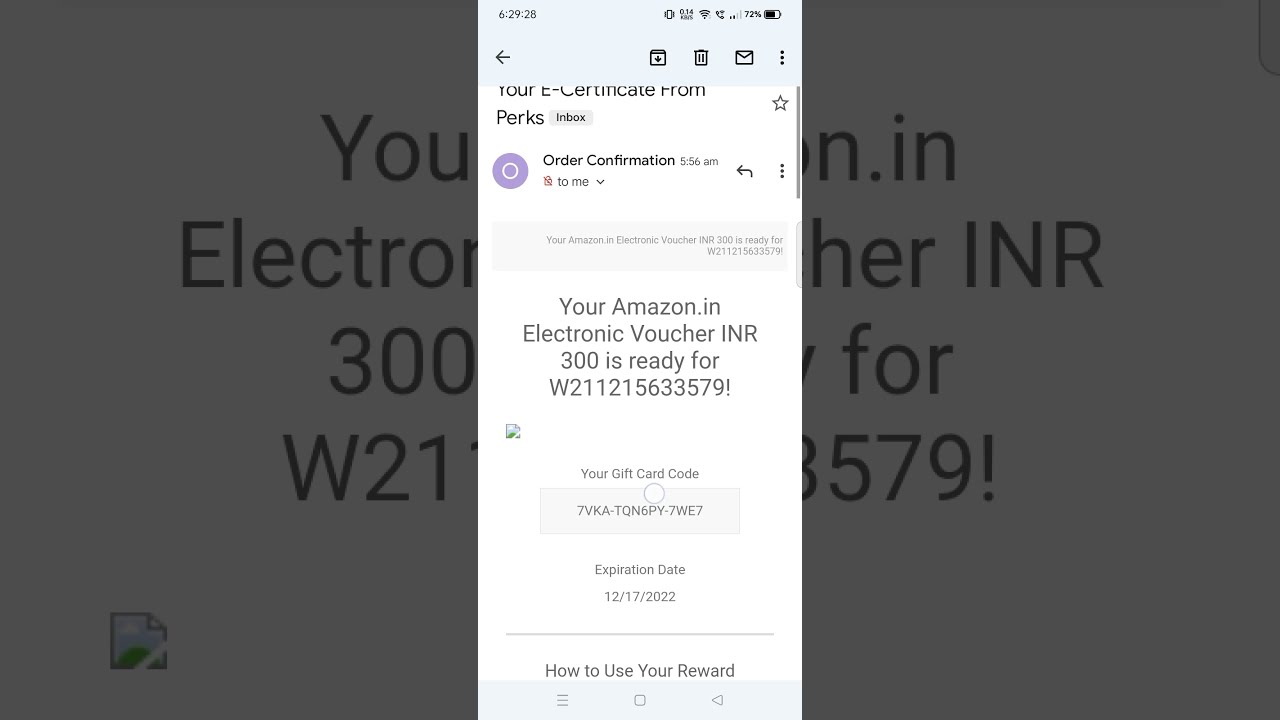 finally gift card received Perk WW reward website | Facebook viewpoint ...