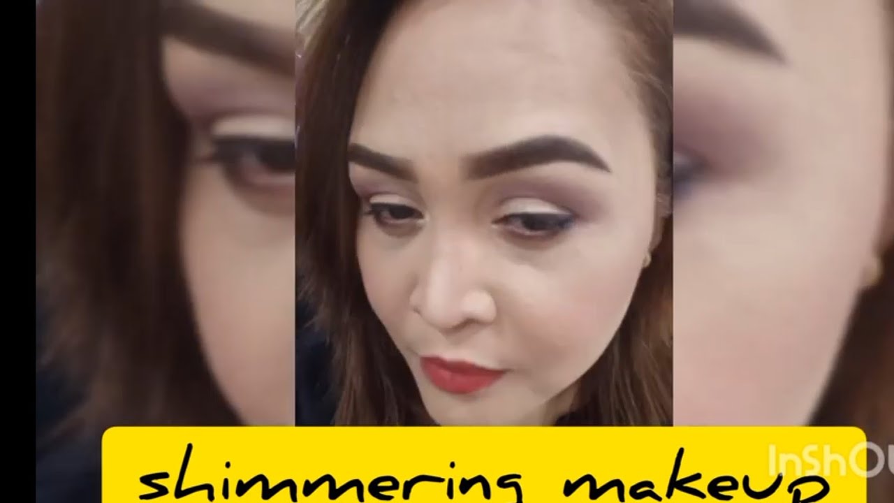 shimmering makeup - YouTube