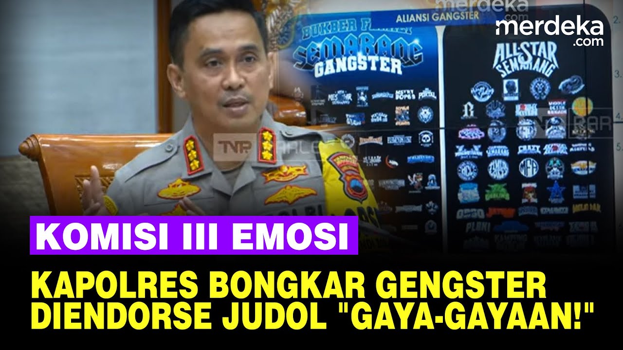 Komisi III Emosi, Kapolres Blak-blakan Gengster Semarang Hingga ...