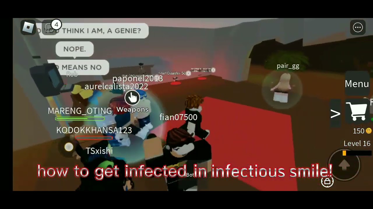 How to be infected in RBLX Infectious Smile! /@Jakerdancer_GADO - YouTube