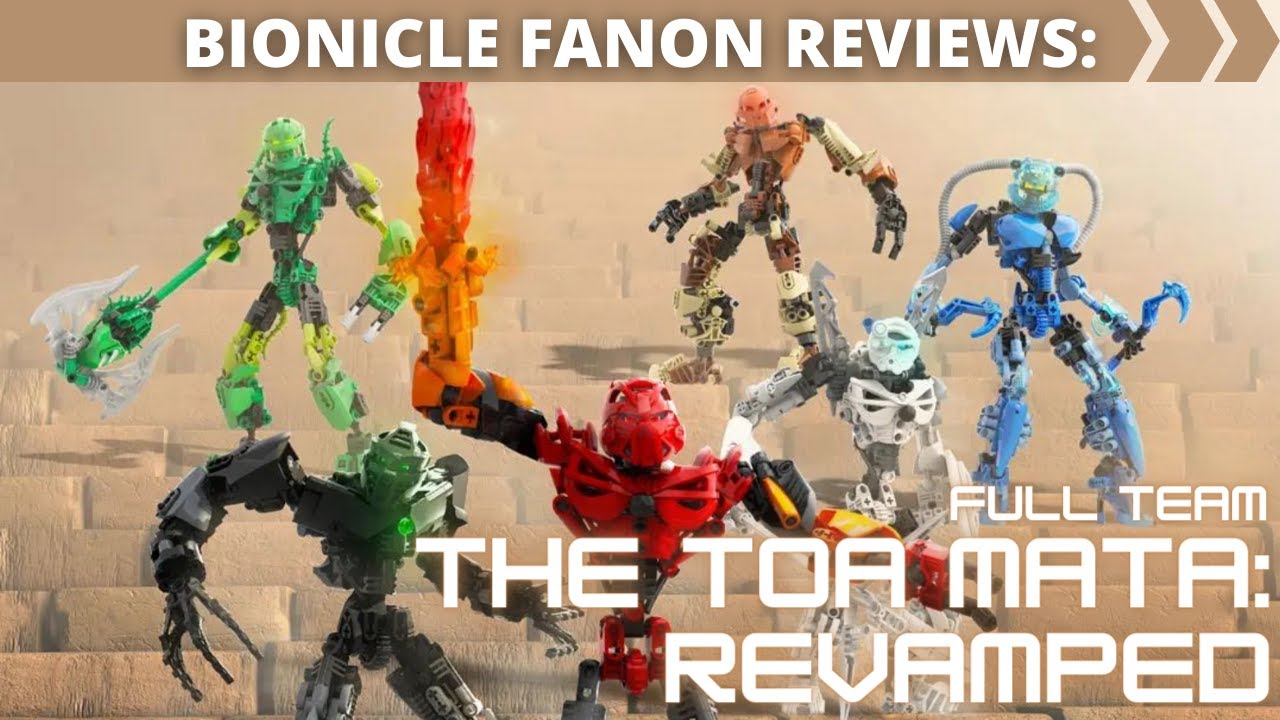 All 6 Toa Mata Revamps: Bionicle Fanon Megareview! - YouTube