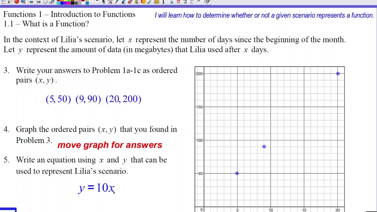 Functions 1 1 What is a Function - YouTube
