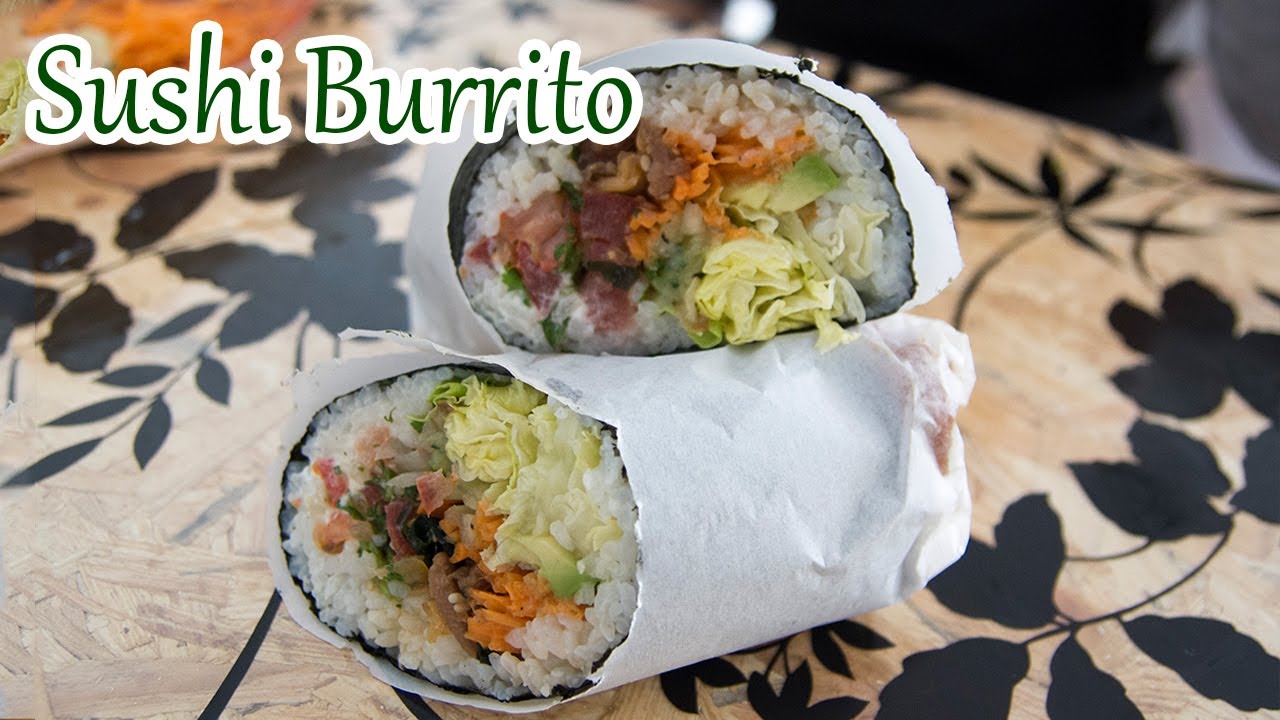 Prepara un SUSHI BURRITO Japonés Mexicano - YouTube