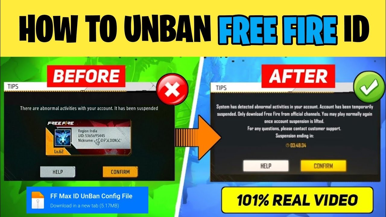 ID UNBAN NEW TRICK 2024 | HOW TO UNBAN FREE FIRE ID |FREE FIRE ID UNBAN ...