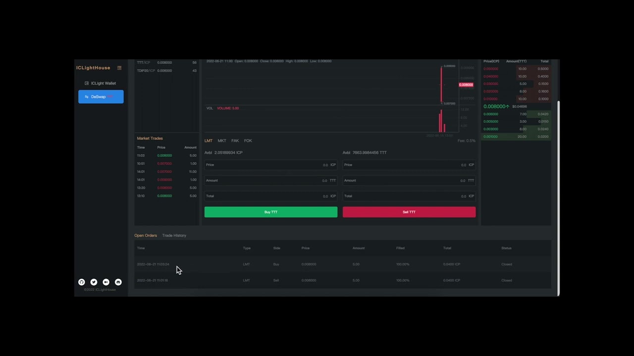 DeSwap Orderbook - YouTube