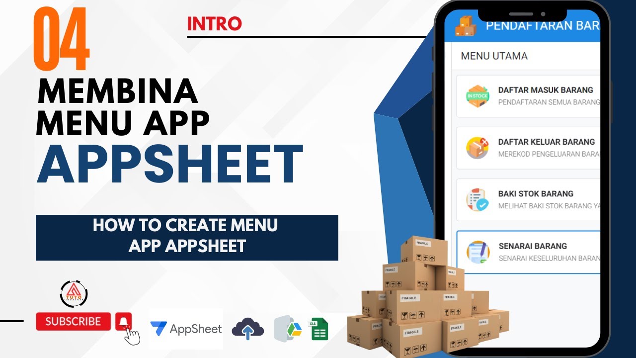 04 Membina Menu App Appsheet How To Create Menu App Appsheet Youtube