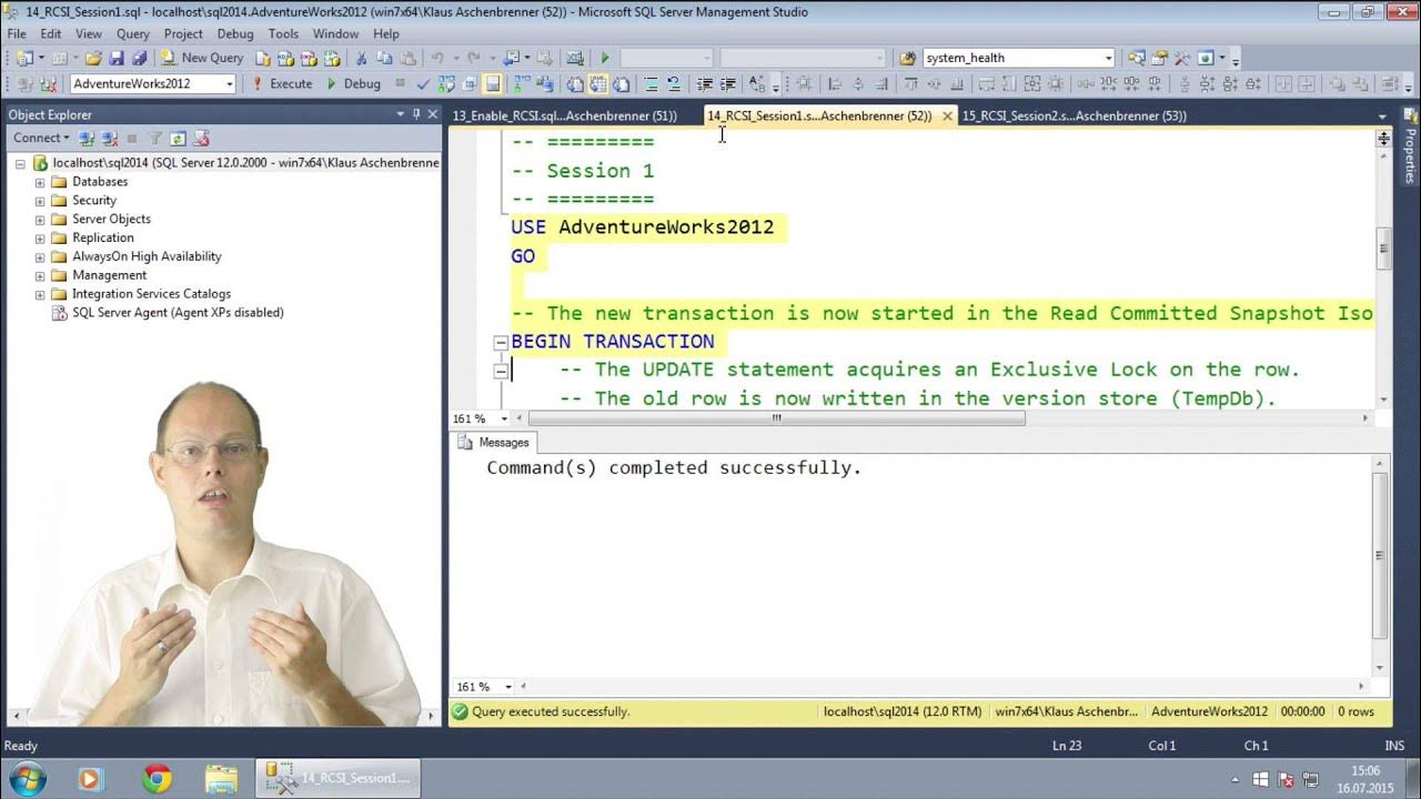 SQL Server Quickie #29 - Read Committed Snapshot Isolation - YouTube