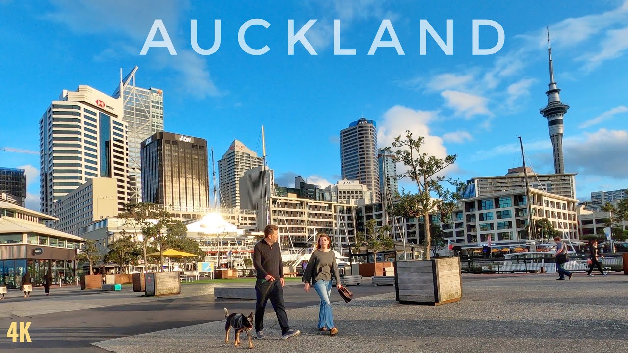 Auckland City Evening Walk 4K | Silo Park | Viaduct Harbour | Queens ...