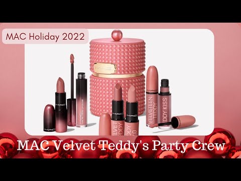 MAC Velvet Teddy's Party Crew Vault Review and Swatches - YouTube