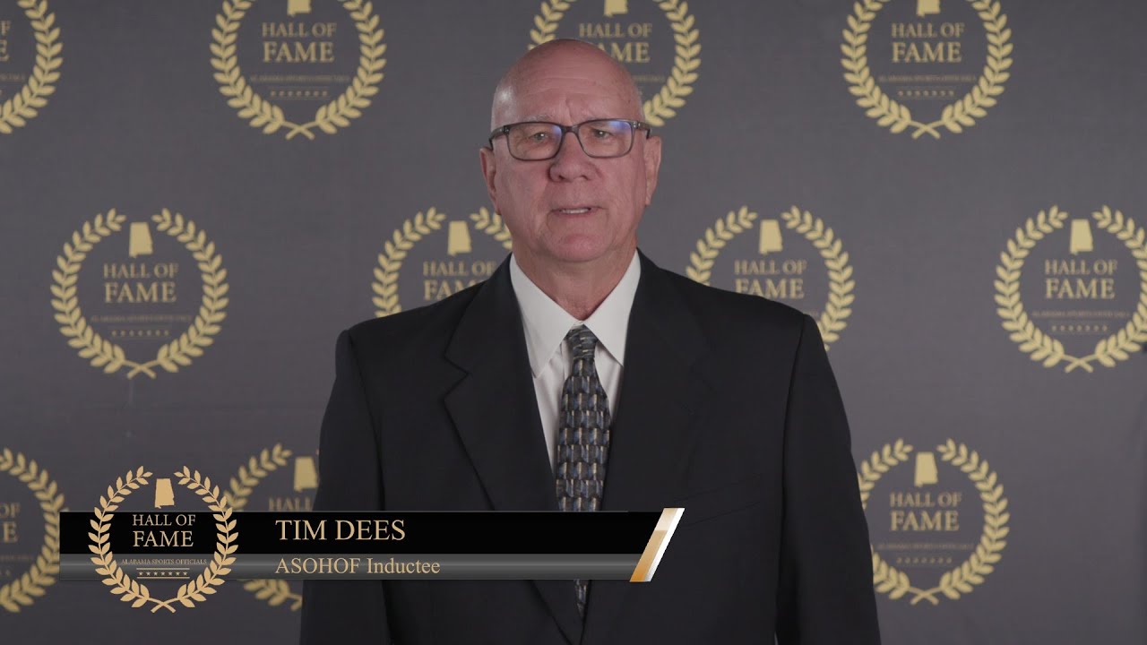 Tim Dees 2023 Alabama Sports Officials Hall of Fame Inductee - YouTube