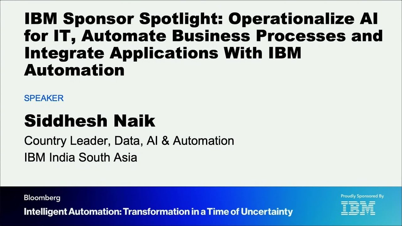 IBM Sponsor Spotlight - YouTube