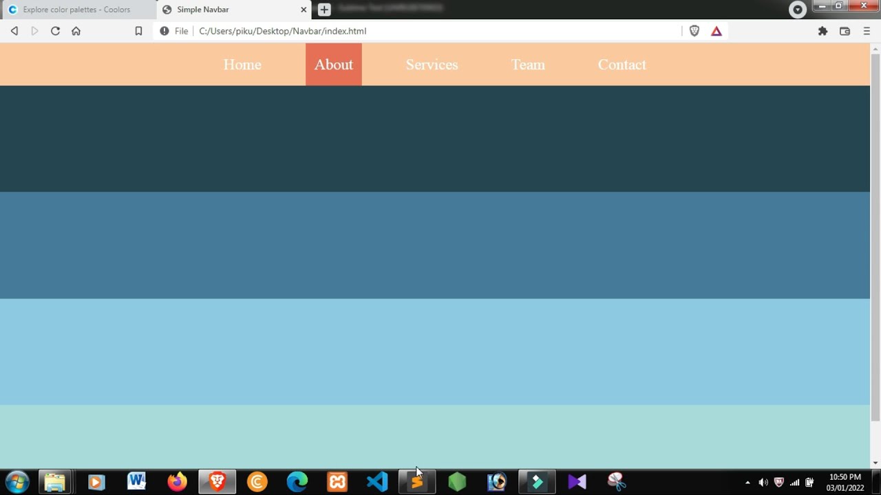 Simple Navbar Using Html5 And Css3 New Responsive 2022 Youtube 6551