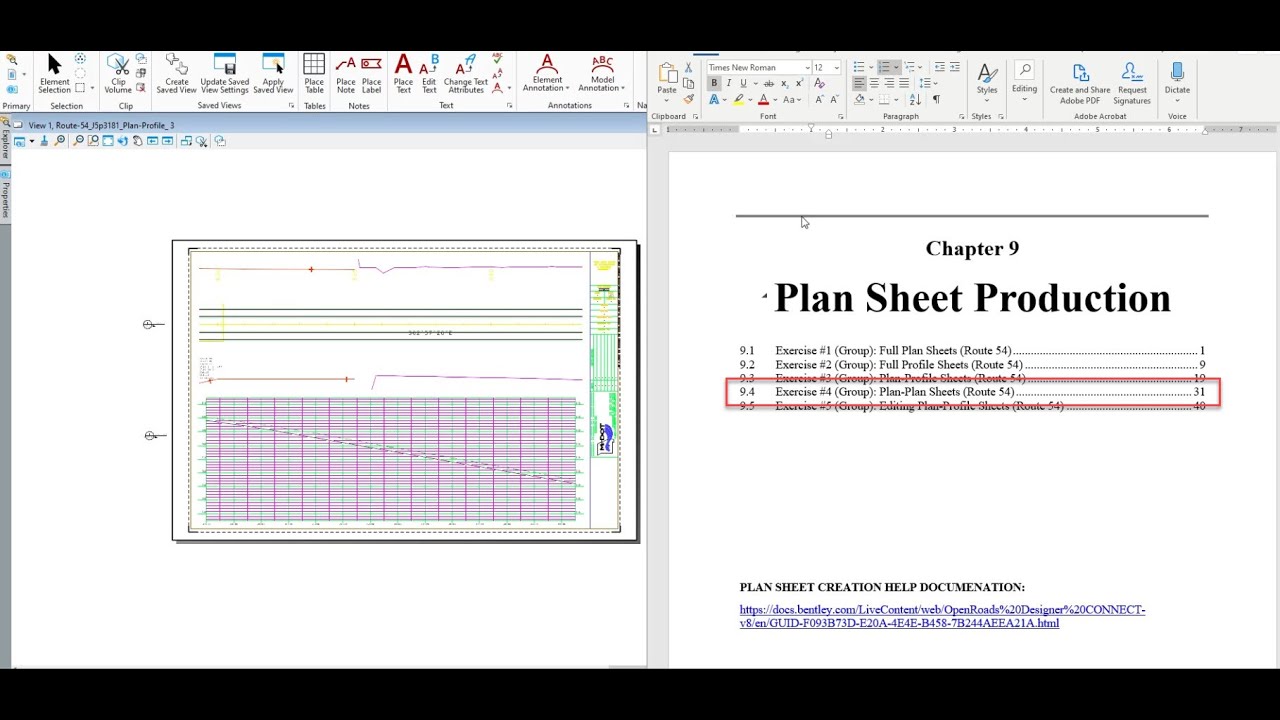 ORD – Road 1 – Chapter 9 – Plan Plan Sheets – Exercise 4 - YouTube